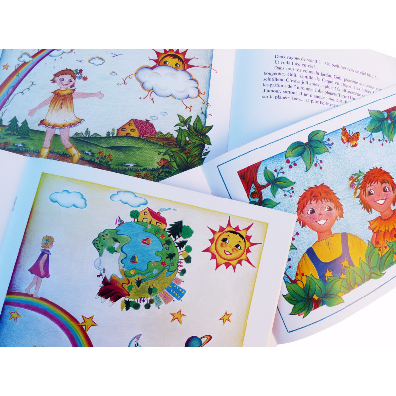 3 albums jeunesse illustrés : tomes 1, 2 et 3 des aventures de Guili